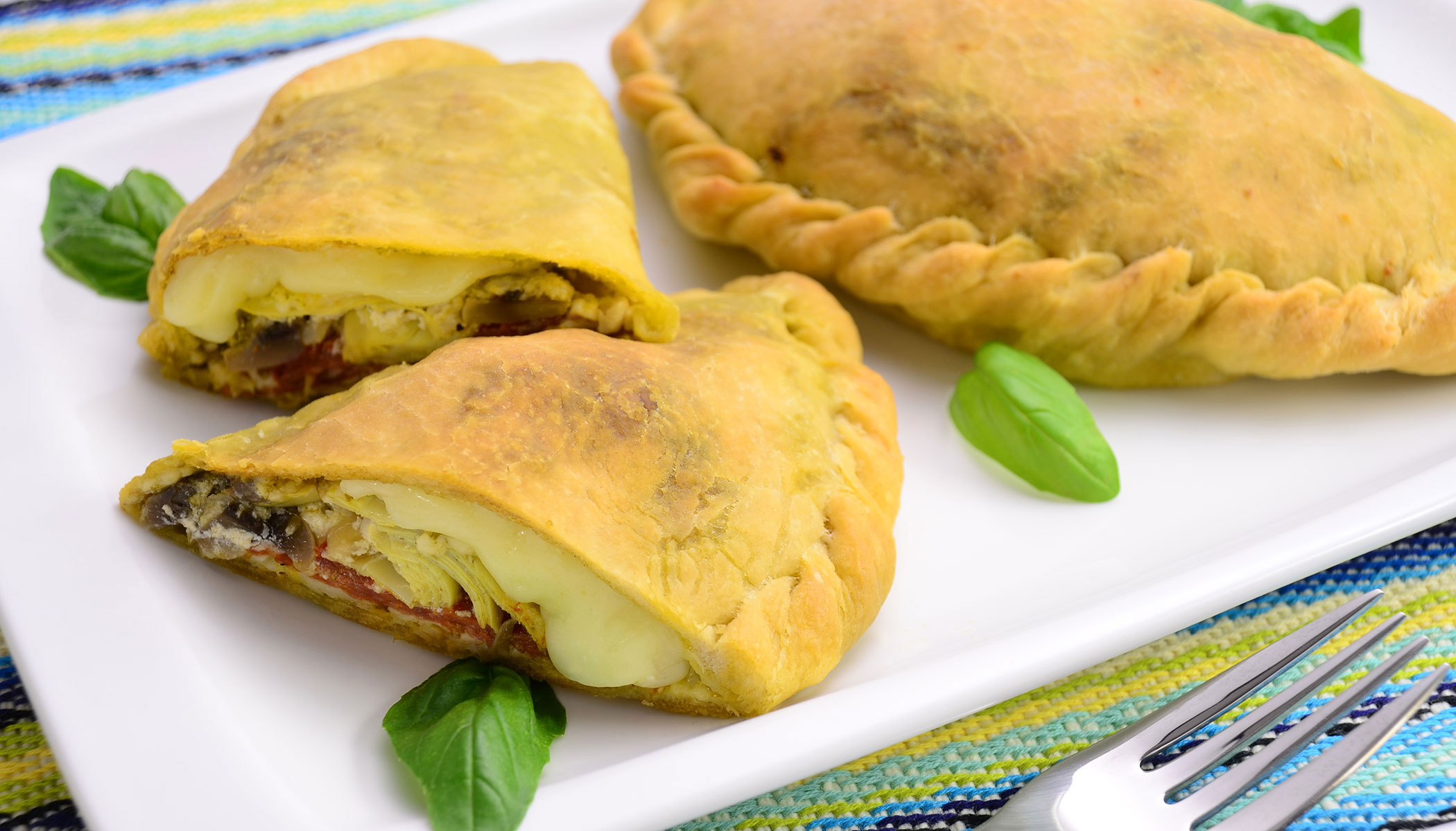 Artichoke and Mushroom Stuffed Calzone | Zojirushi.com